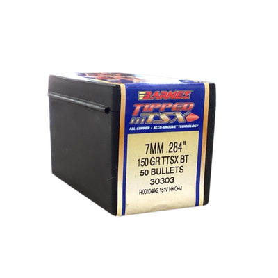 Barnes 7mm (.284) 150gr TTSX BT Projectiles #30303 - Defender Ammunition