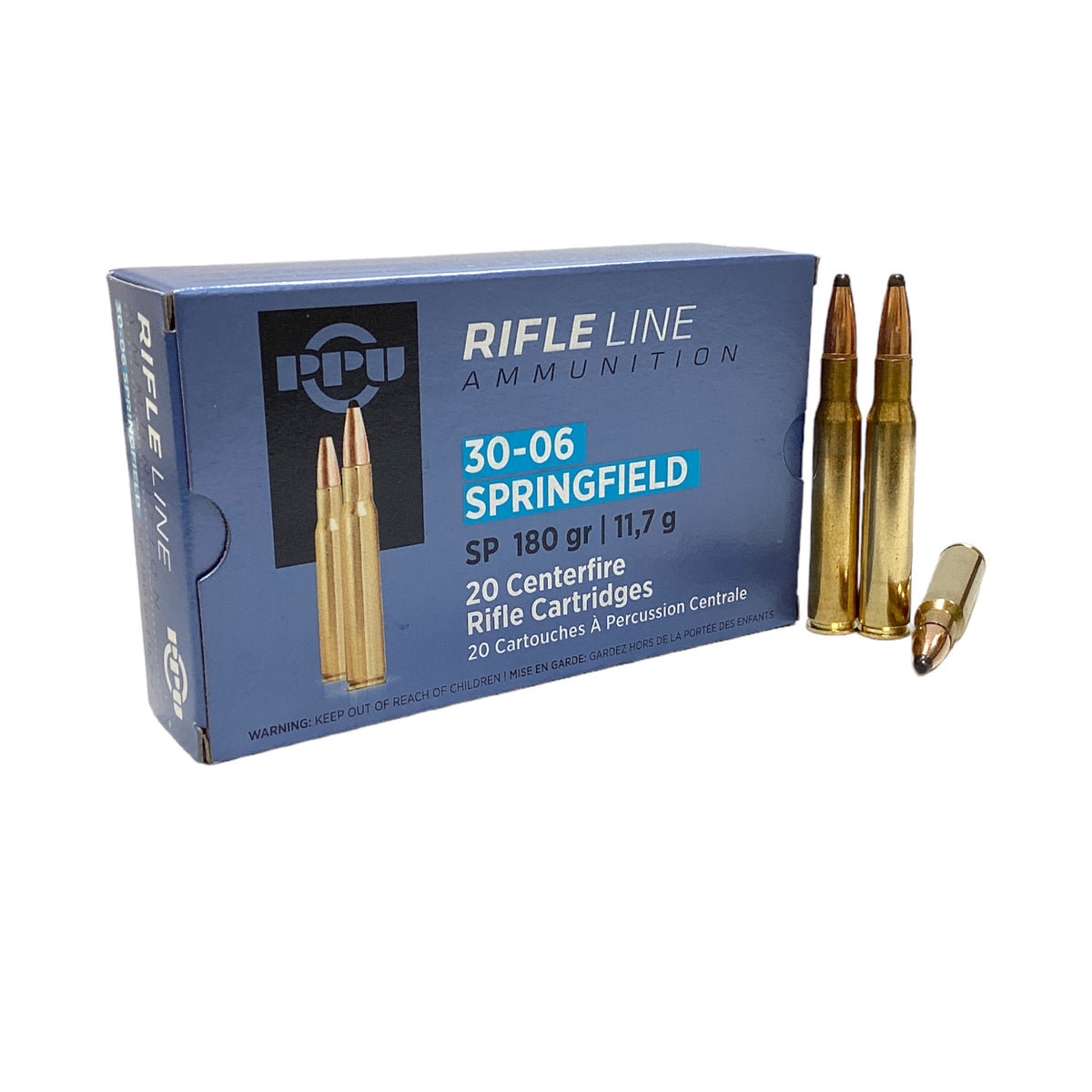PPU 30-06 Springfield 180gr SP - Defender Ammunition