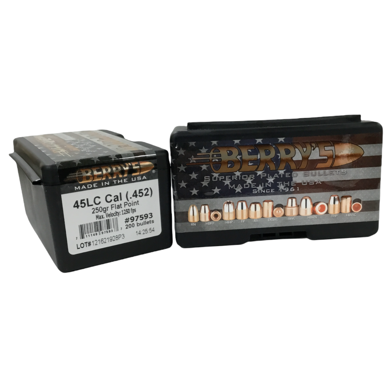 Berry's 45 Long Colt (.452) 250gr FP Projectiles #39579 - Defender ...