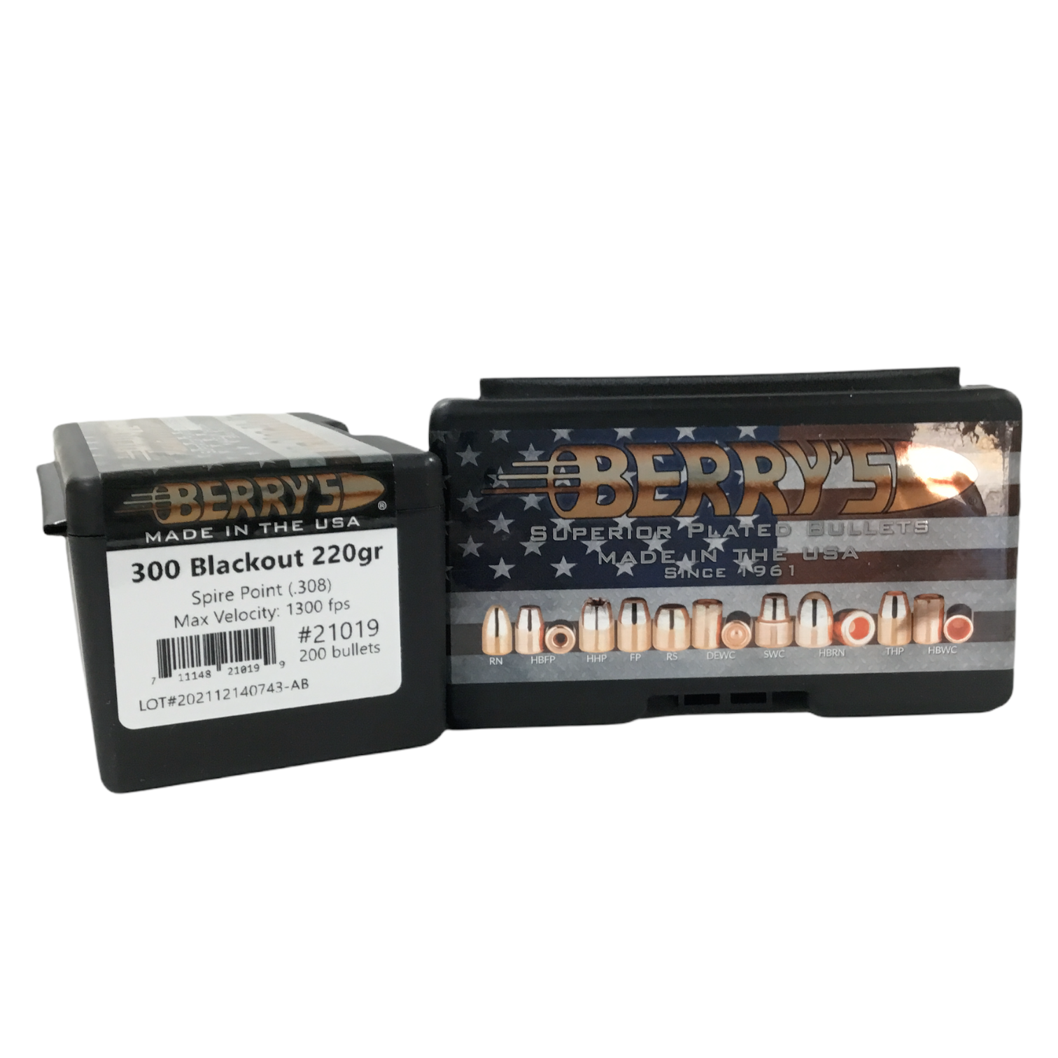 Berry's 300 Blackout (.308) 220gr Spire Point Projectiles #21019 ...