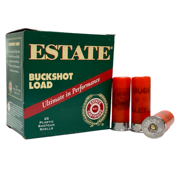 Estate 12 Gauge 00 Buckshot - Defender Ammunition