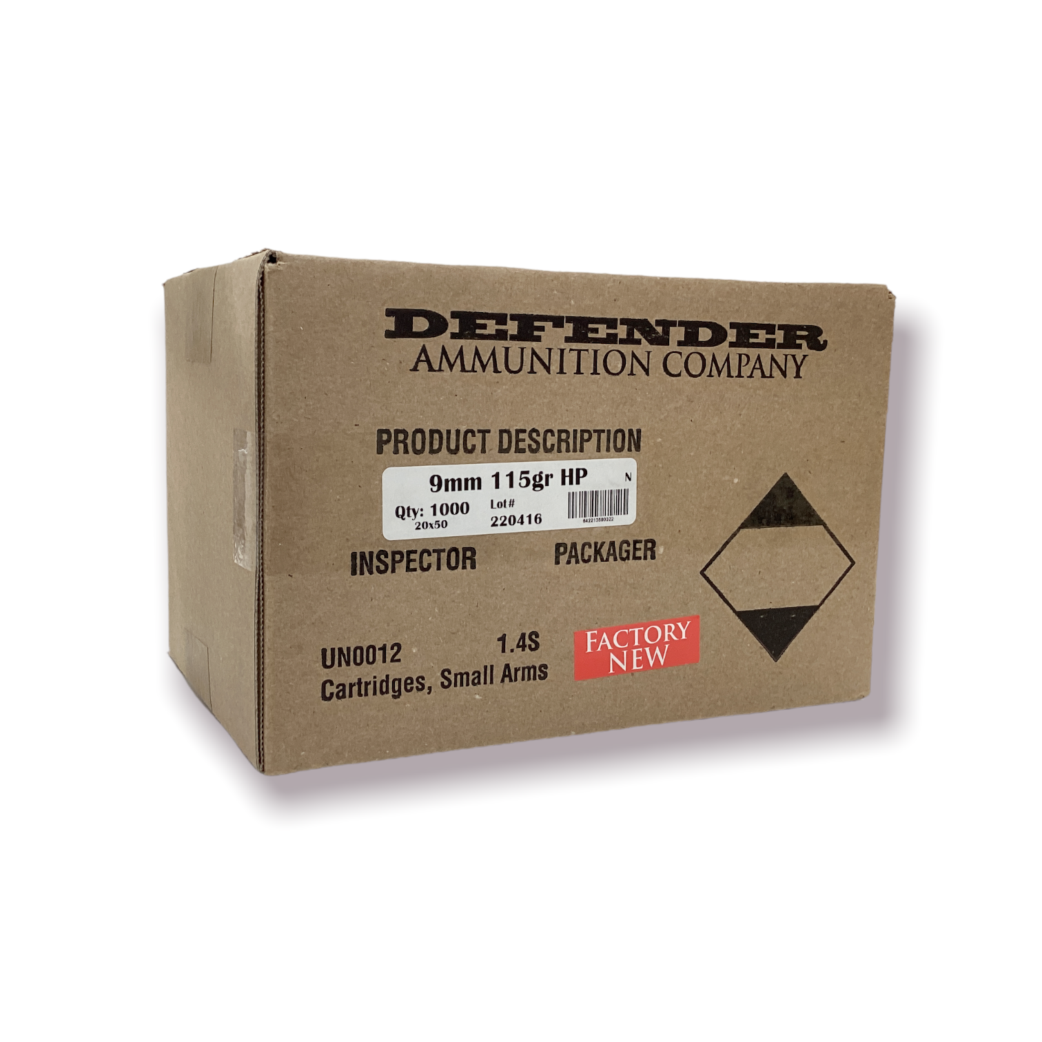 Buy 9mm Hollow Point/Defensive Rounds - Defender Ammunition